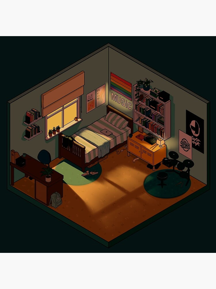 Charlie Spring - Heartstopper - isometric bedroom Canvas Poster Decor ...