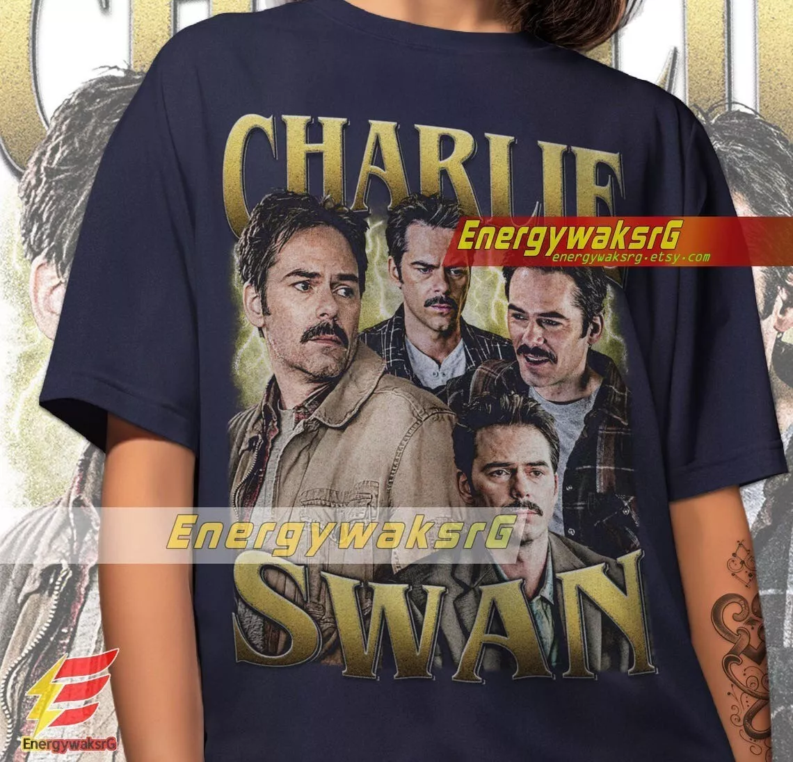 Charlie Swan 90's shirt, Billy Burke Fan Made Tee, Team Charlie Tee ...