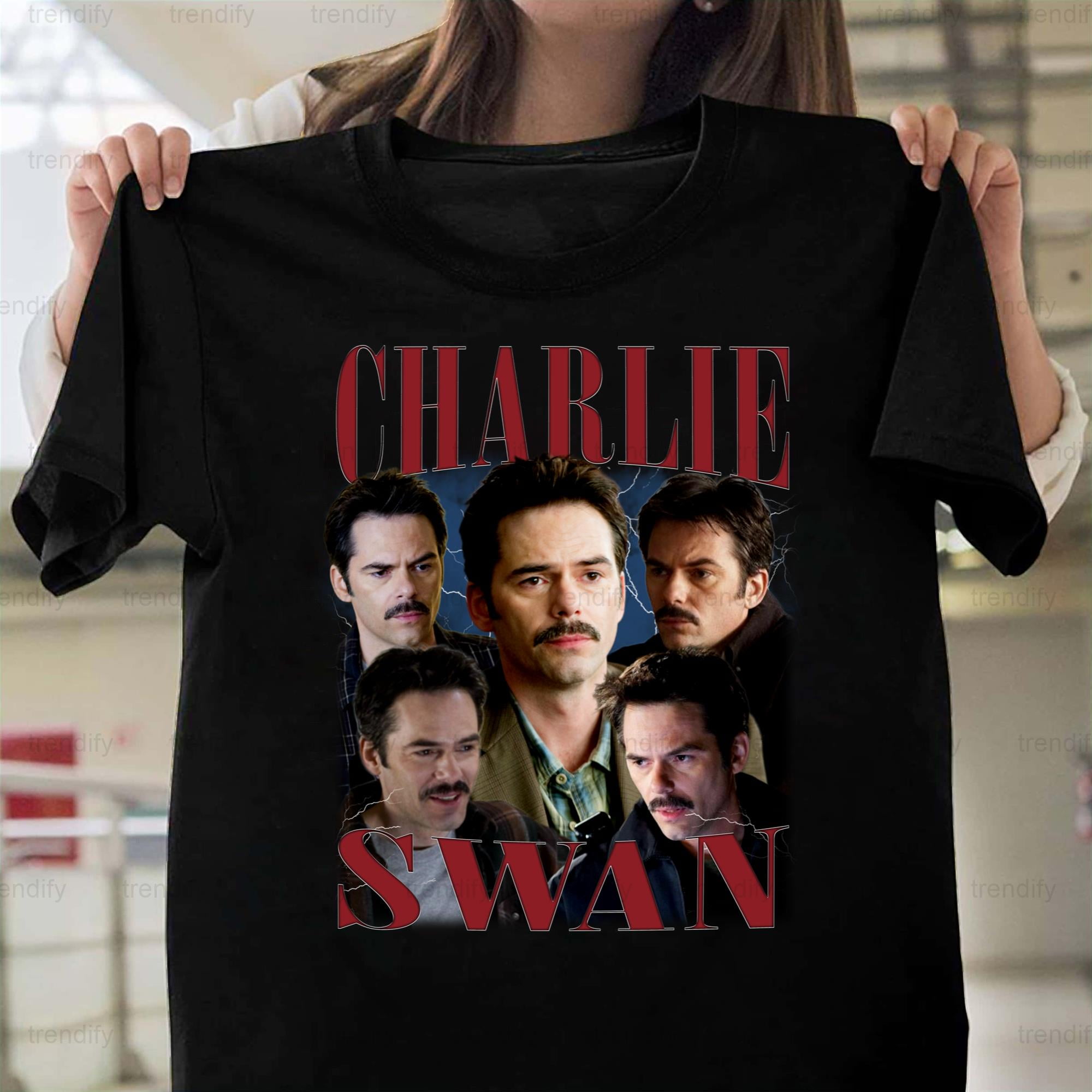Charlie Swan from Twilight 90s Style Billy Burke Fan Merch Gift T-Shirt ...