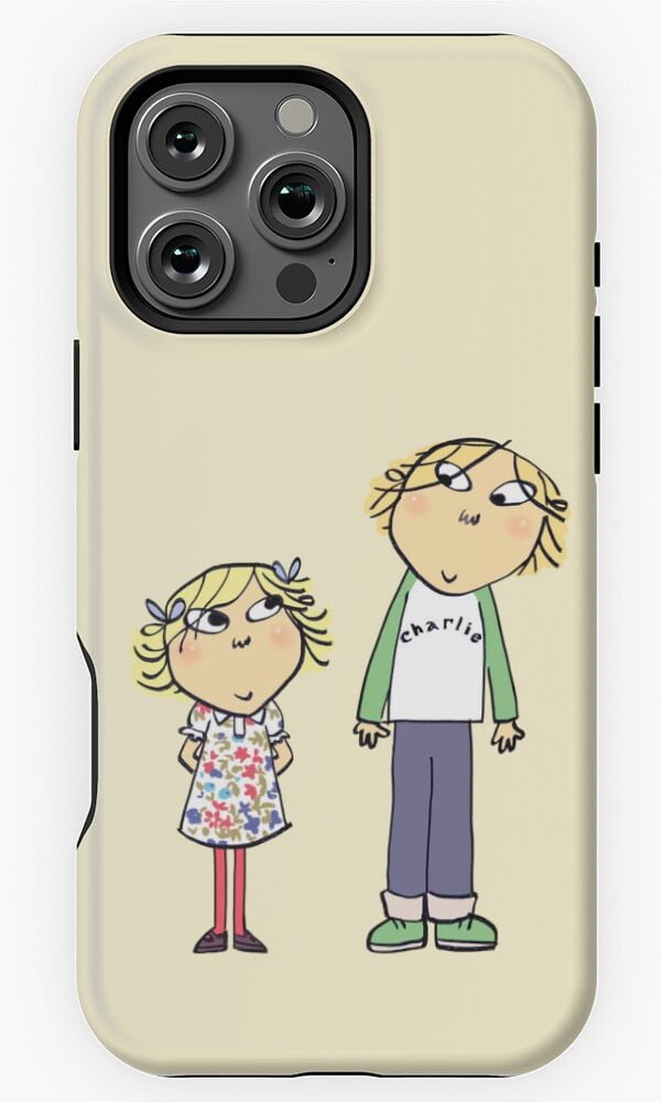 Charlie and Lola Cartoon Style Phone Case for iPhone 16 15 14 13 12 11 ...