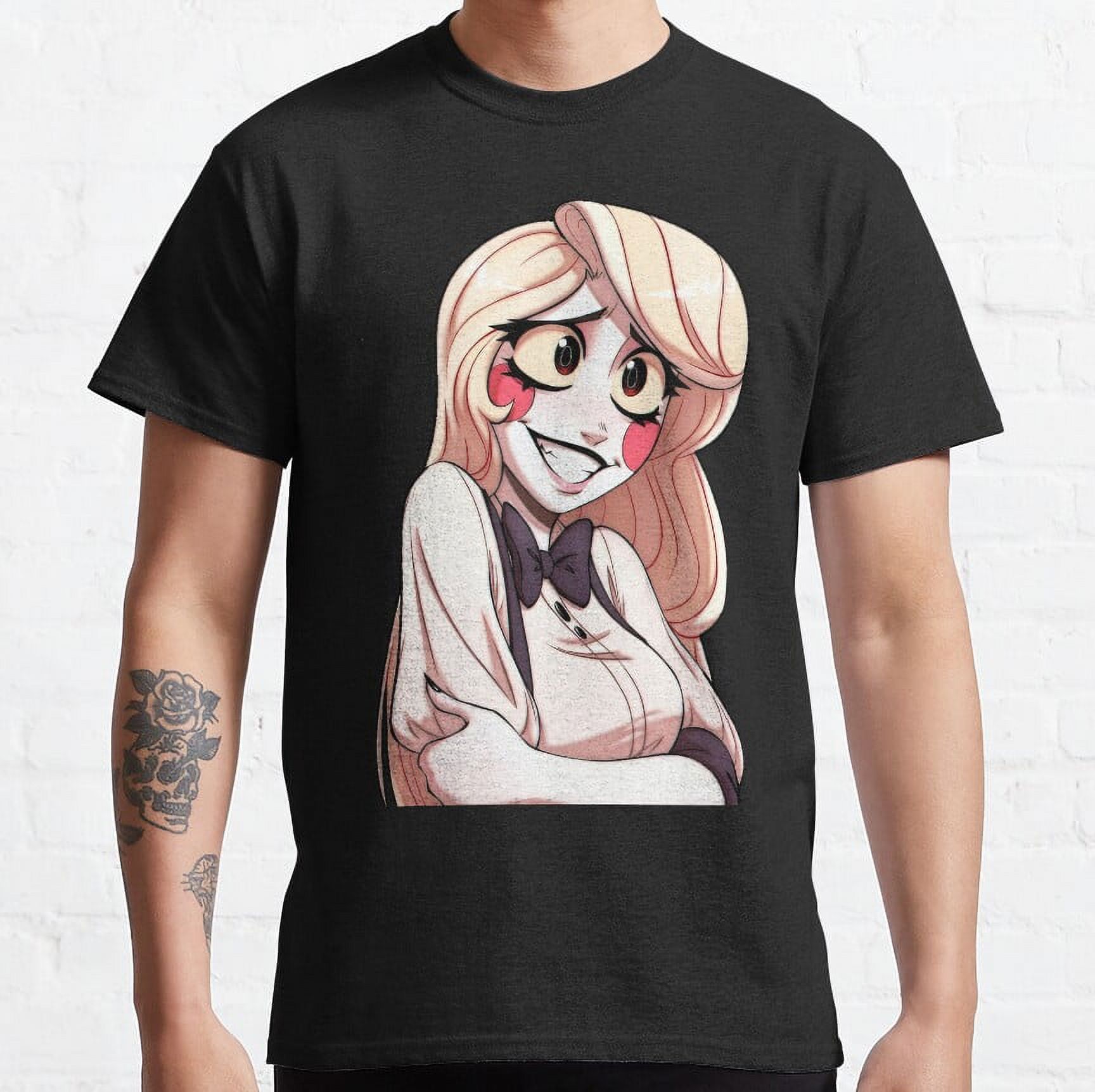 Charlie - confused smile - hazbin hotel Classic T-Shirt Mens and Womens ...