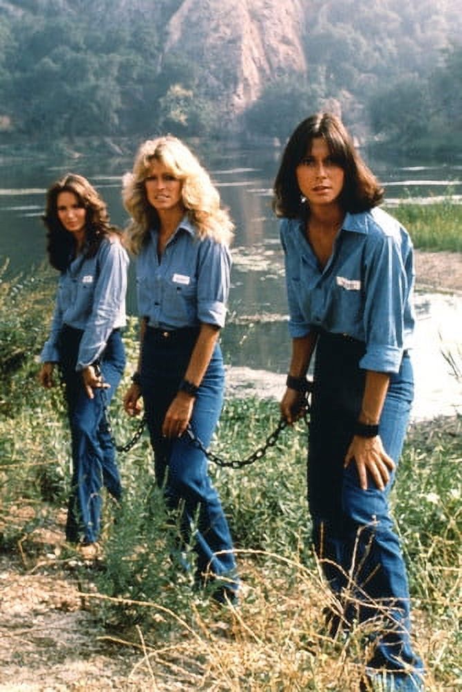 Charlie's Angels in Chains Cast Tv 24x36 Poster Jaclyn Smith Farrah ...