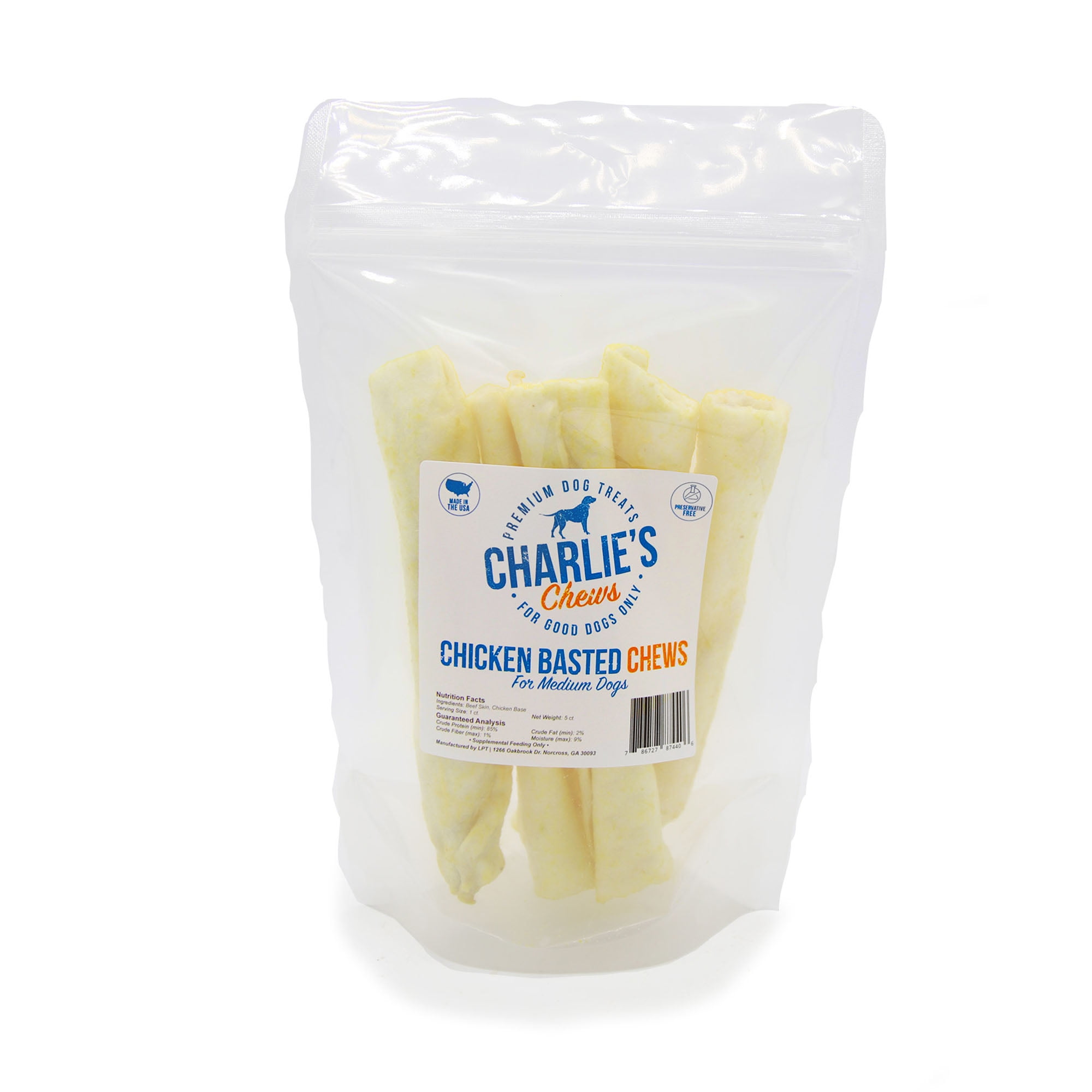 Charlie’s Chews - Basted Chicken Dog Treats, Natural Dog Chews for ...
