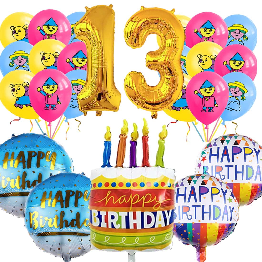 Charlie's Colorforms City Balloons Party Supplies 13th Big Number ...