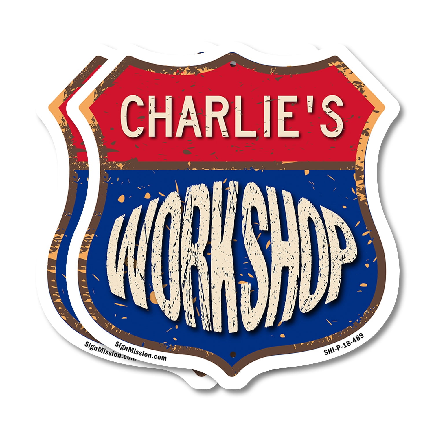 Charlie's Workshop (2 Pack) 18 inch X 18 inch Shield Shaped Commercial ...
