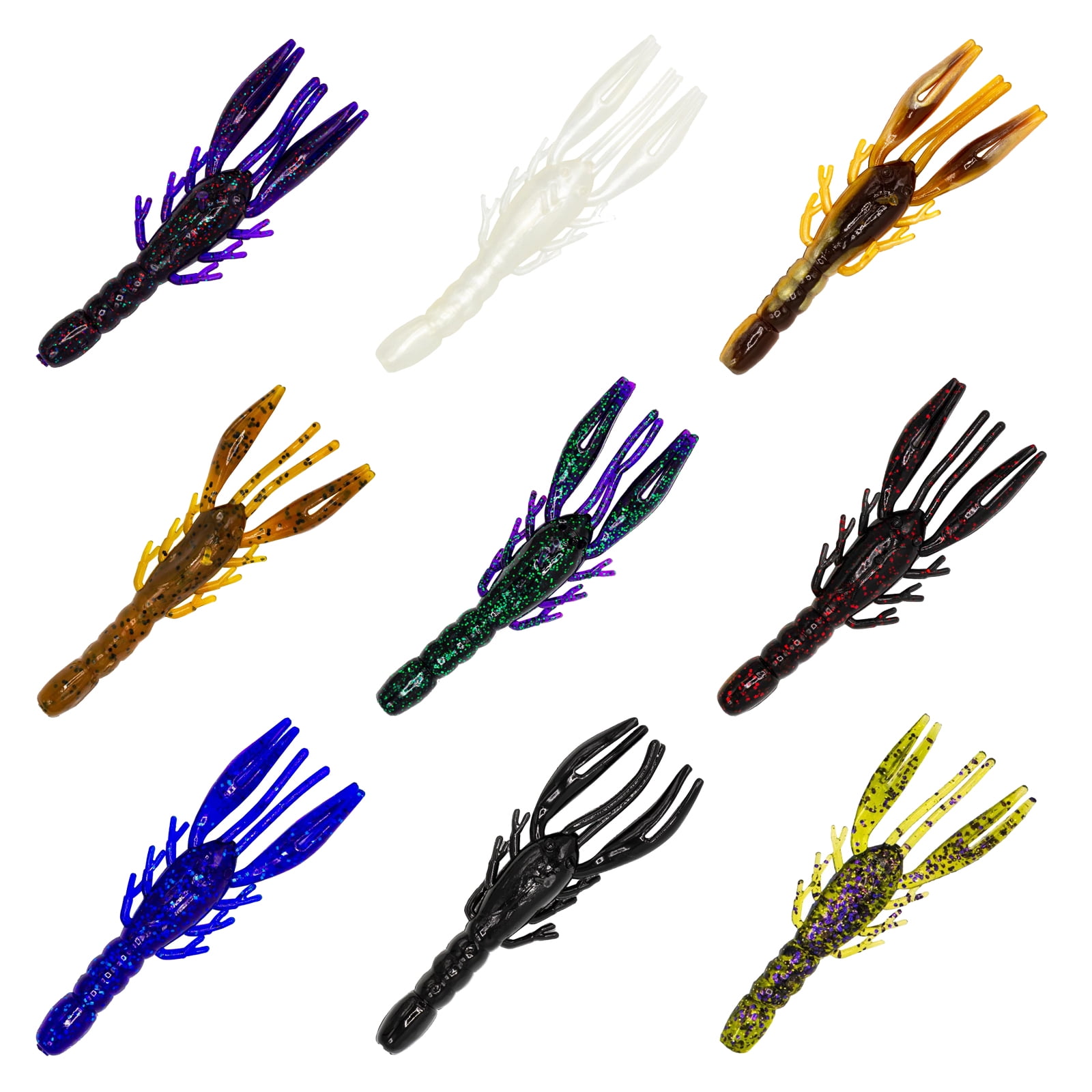 Charlie's Worms Large Crawfish Artificial Scented Soft Bait for ...