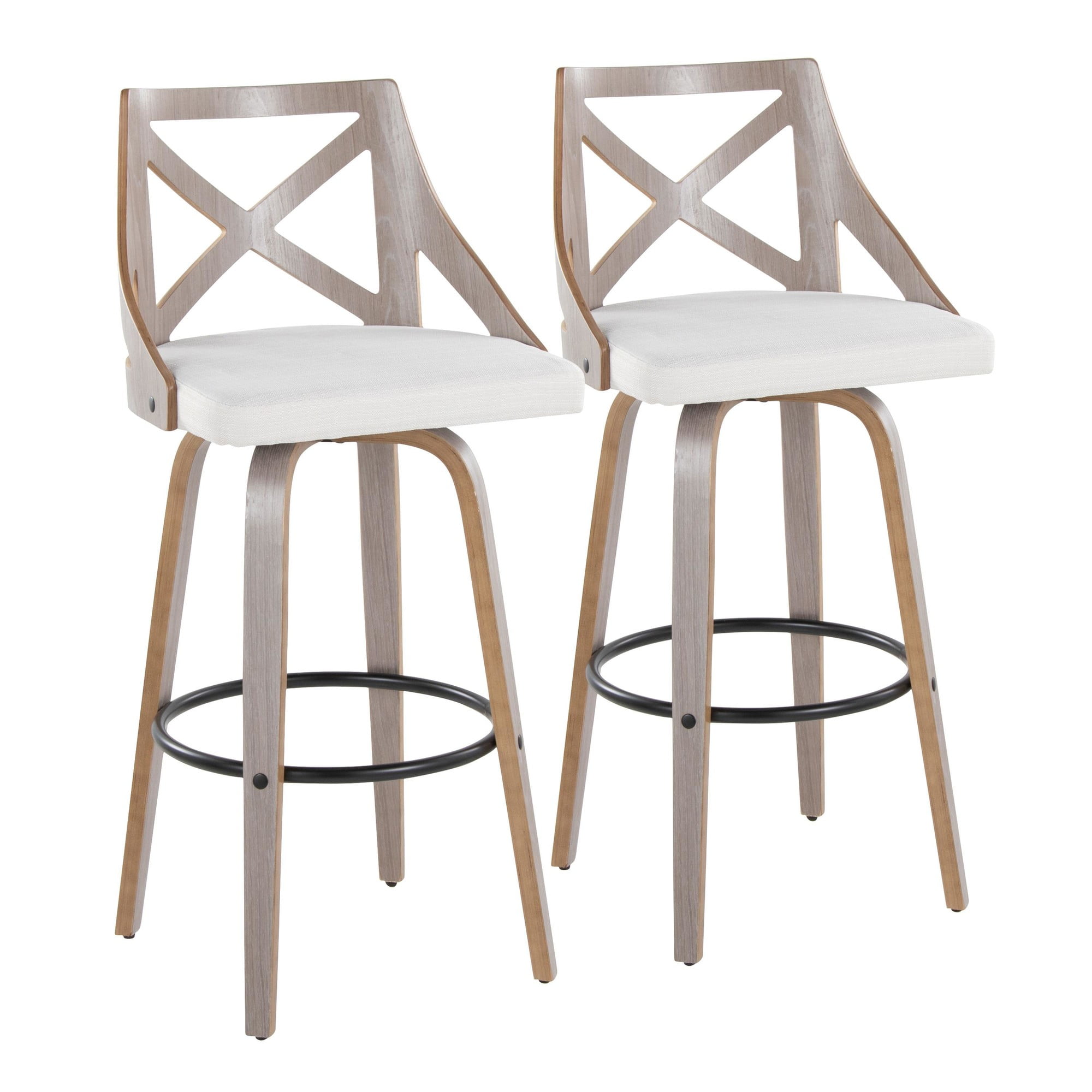 Charlotte 30" Fixed-Height Bar Stool, Bar Chairs, Swivel Bar Stools ...
