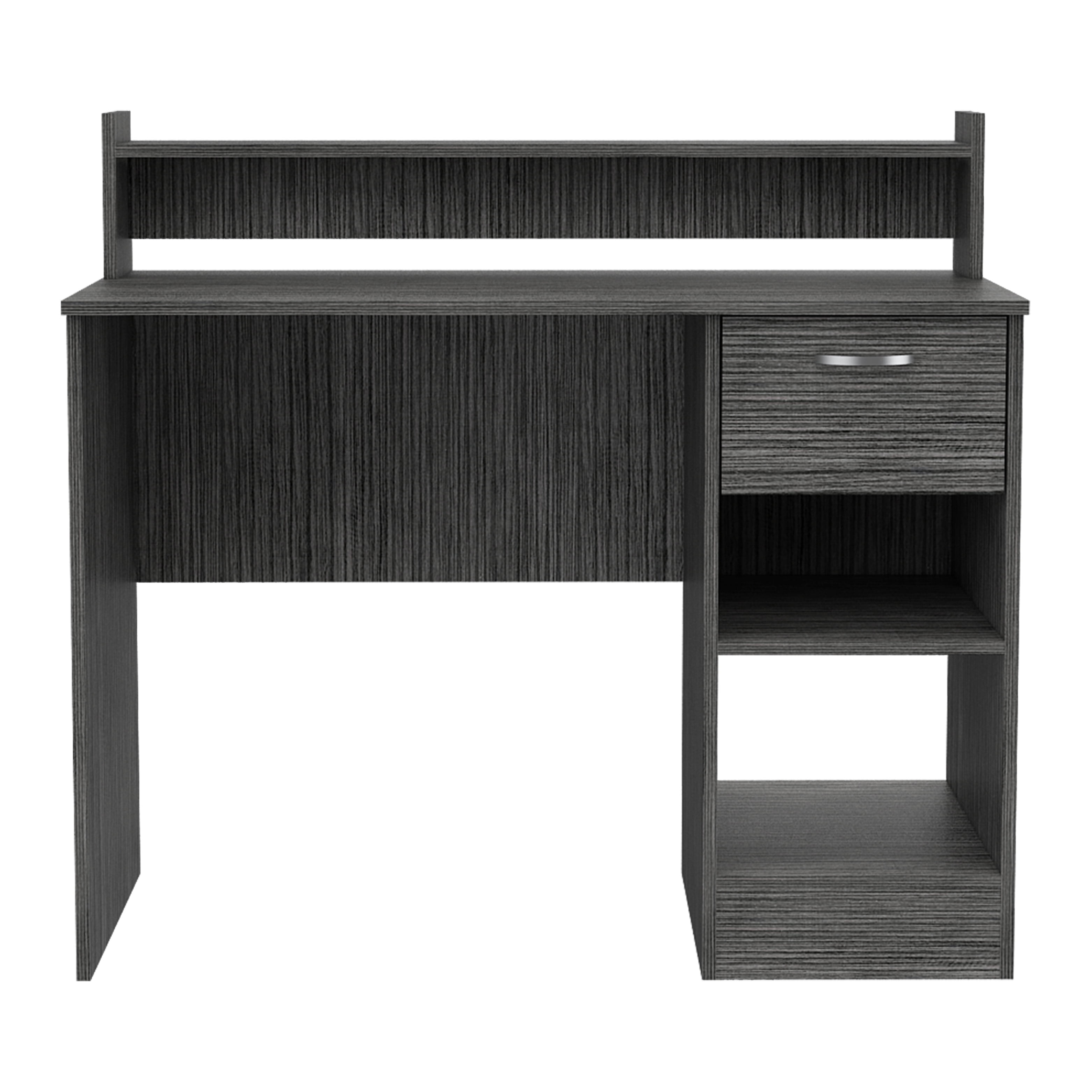 Charlotte 40 Inch Computer Desk with Display Cabinet and Drawer ...