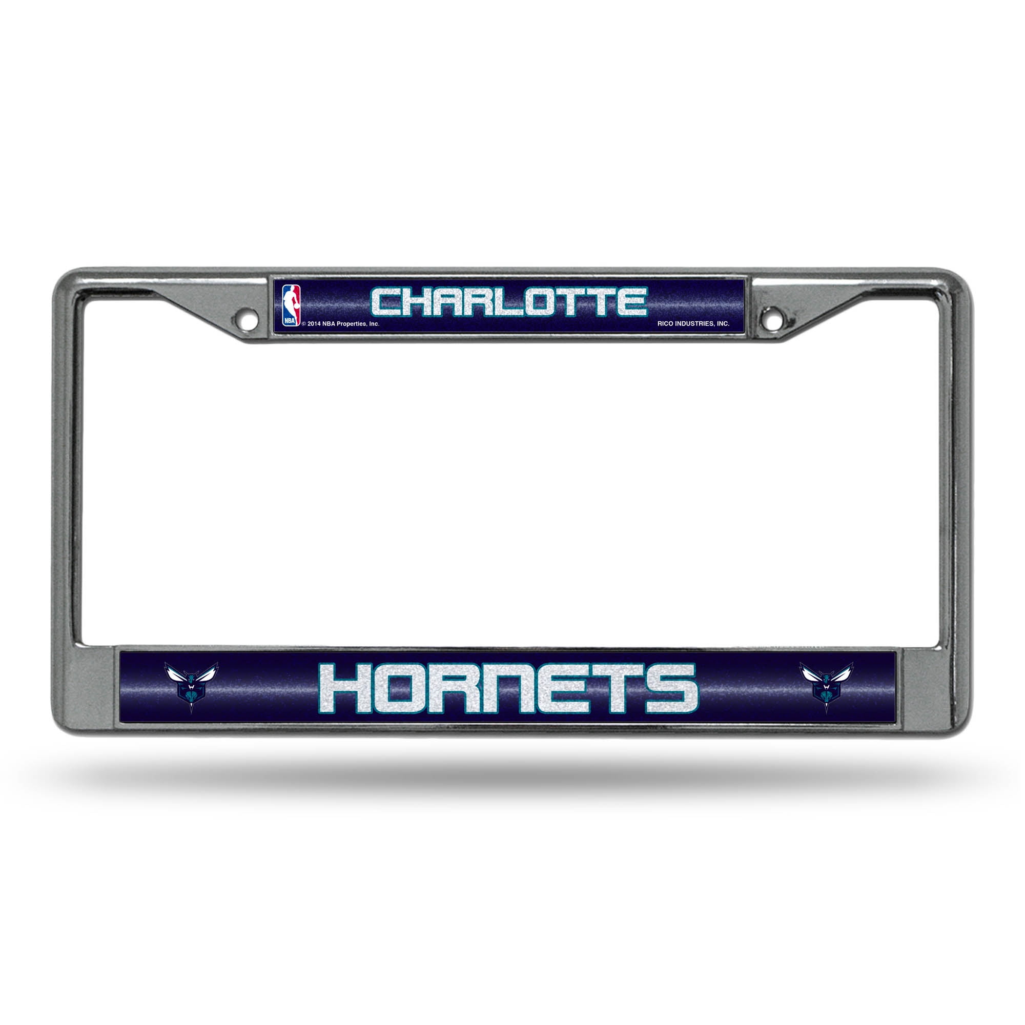 Charlotte Basketball Hornets Standard Size Chrome License Plate Frame ...