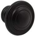 Charlotte Cabinet/Bi-Fold Door Knob, 1-3/4 Inches, Matte Black by Stone ...