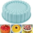 Charlotte Cake Pan Silicone, Nonstick, 8 inch Round Cake Molds for ...