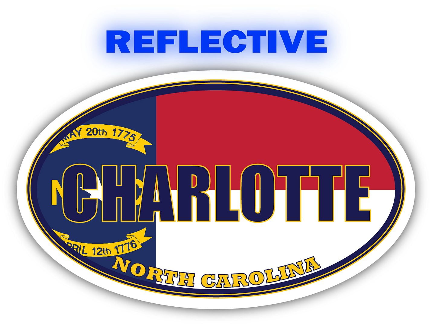 Charlotte City North Carolina State Flag | NC Flag Mecklenburg County ...