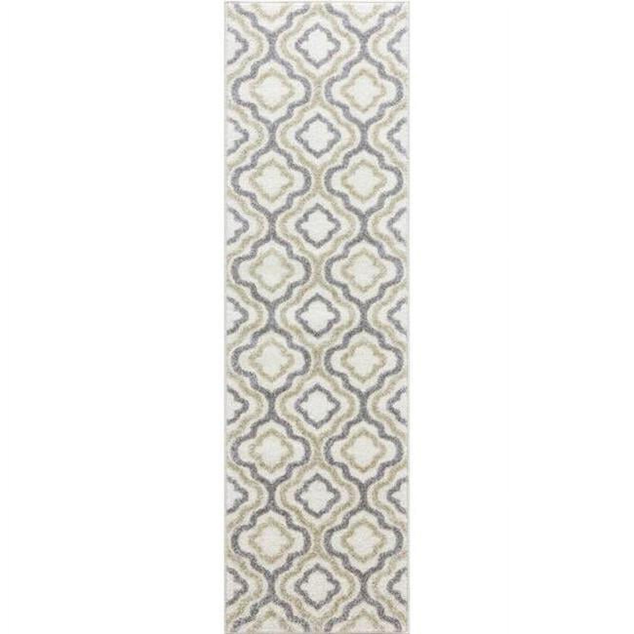 Charlotte Collection Crystal Ivory 2'x7'3" Runner - Walmart.com