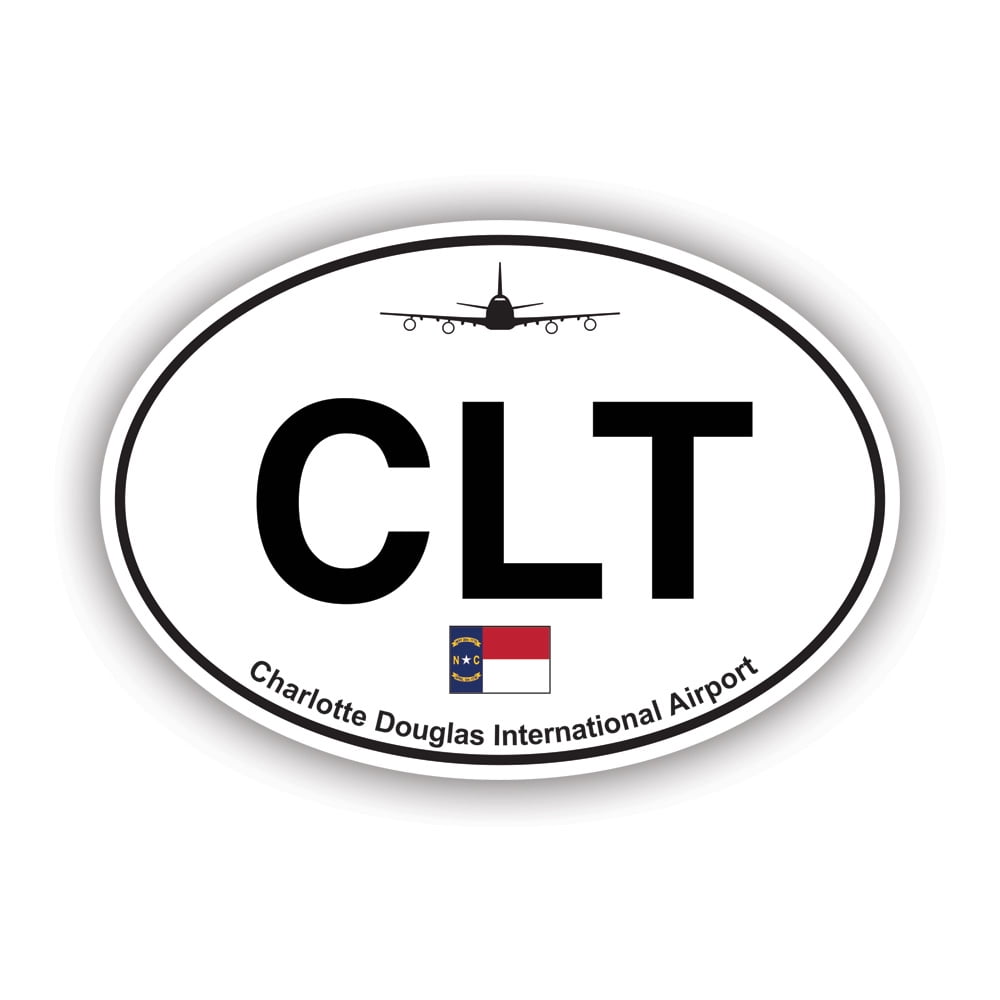 Charlotte Douglas International Airport Sticker Decal - Self Adhesive ...