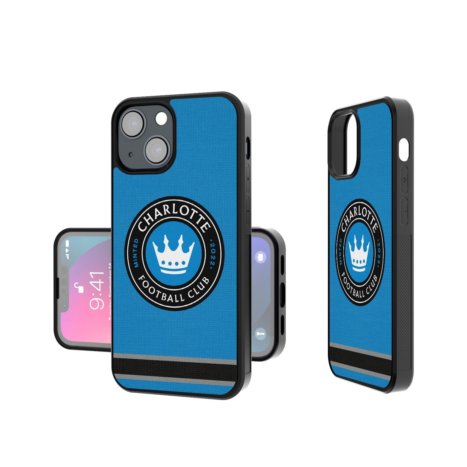Charlotte FC iPhone Stripe Design Bump Case - Walmart.com