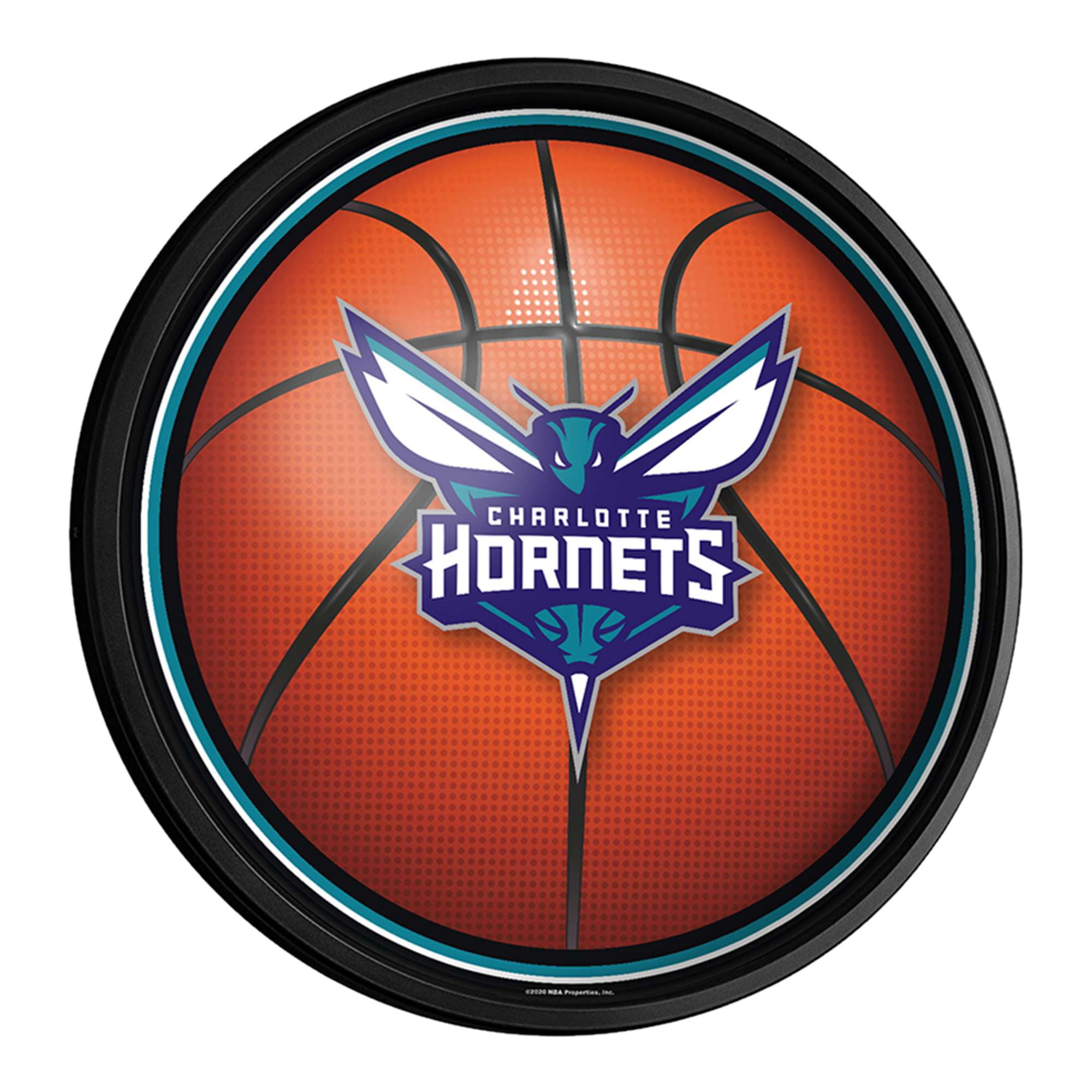 Charlotte Hornets 18'' Round Slimline Illuminated Wall Sign - Walmart.com