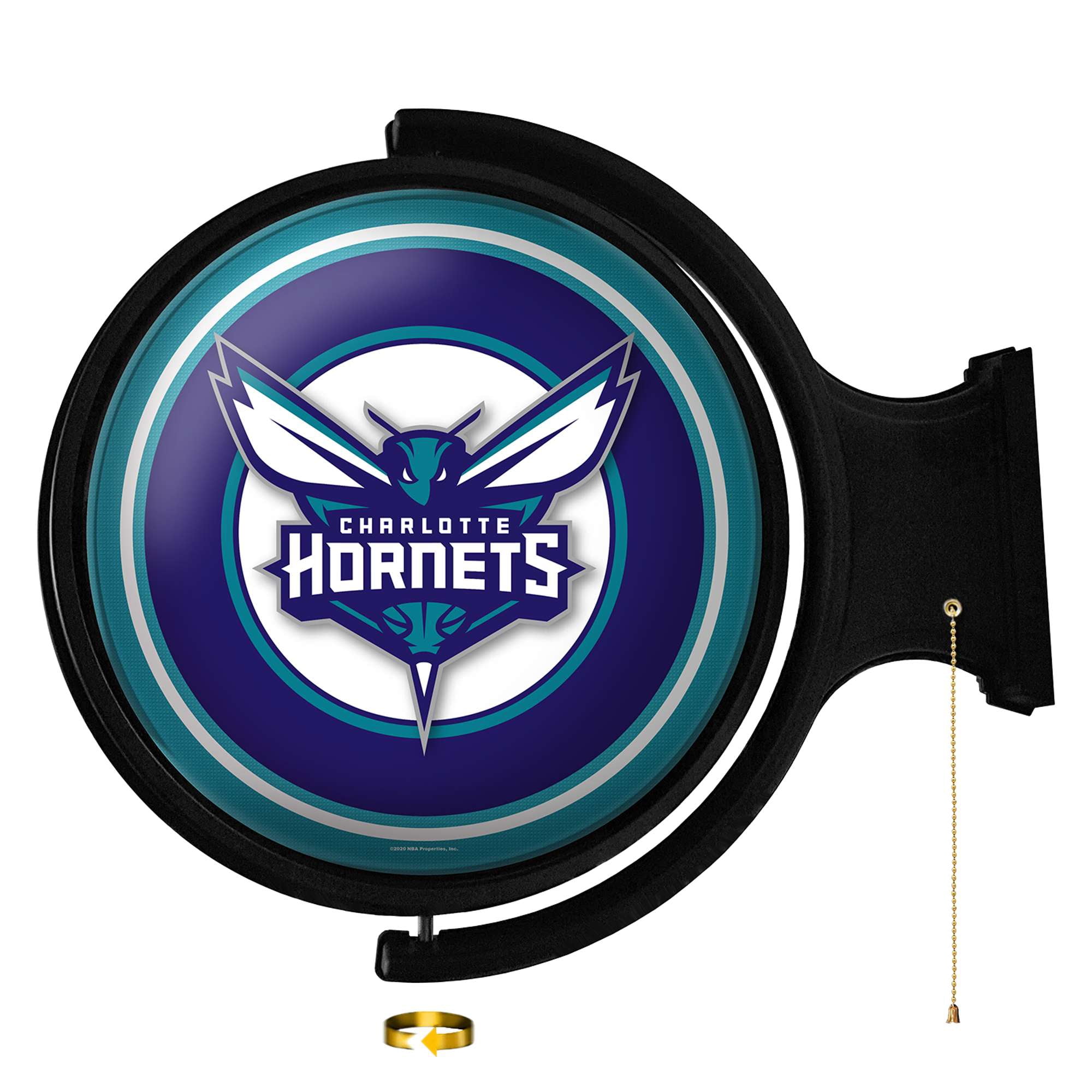 Charlotte Hornets 21'' x 23'' Rotating Lighted Wall Sign - Walmart.com