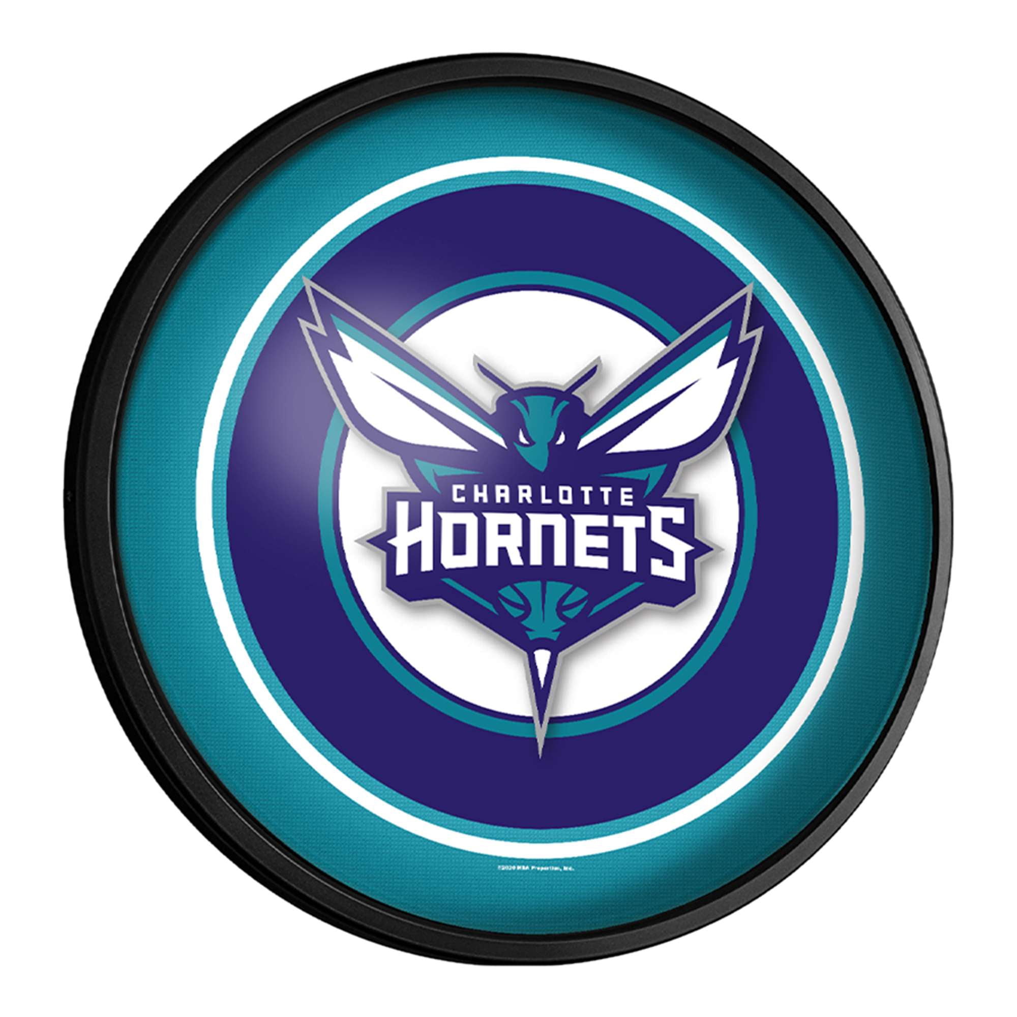 Charlotte Hornets 18'' Round Slimline Illuminated Wall Sign - Walmart.com