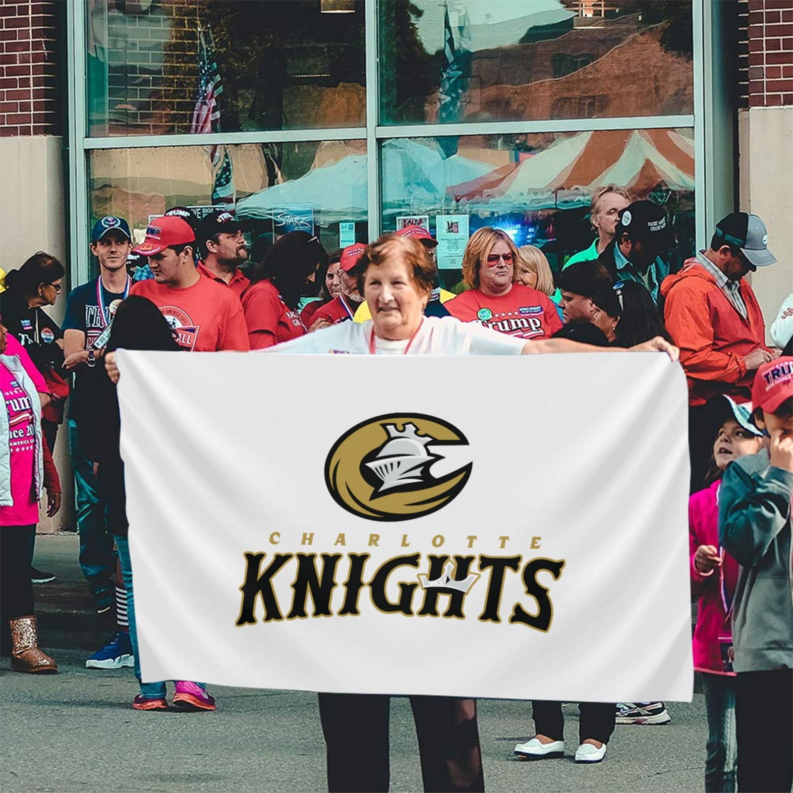 Charlotte Knights Logo Flag 3x5 Ft Holiday Banner Garden Yard House ...