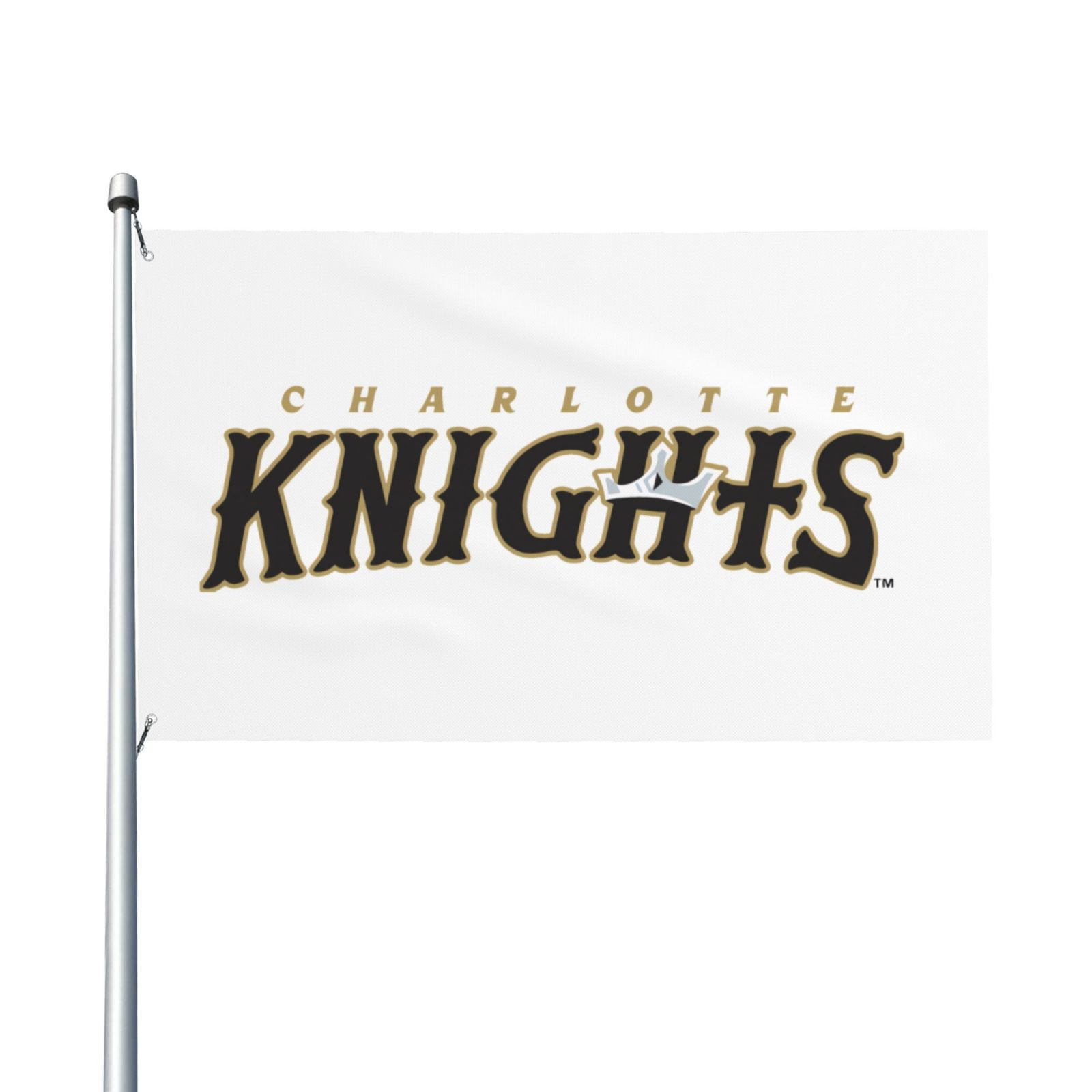 Charlotte Knights Logo Flag 3x5 Outdoor ,Sewn Stripes, Stronger Brass ...