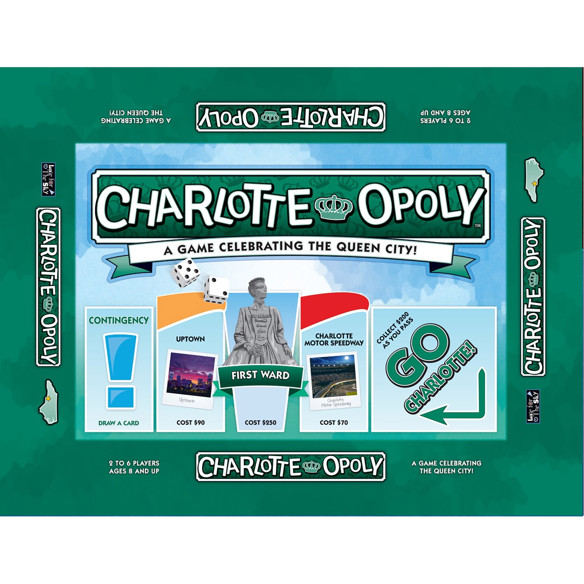 Charlotte-Opoly City Themed Family Board Game, 2-6 Players - Walmart.com
