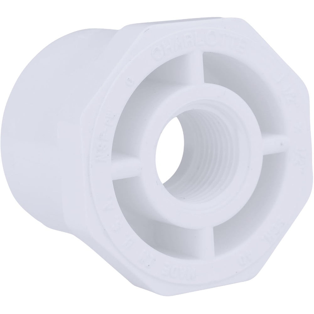 Charlotte Pipe 1-1-2 In. SPG x 1-2 In. FPT Schedule 40 PVC Bushing PVC 02108 1400HA 434531 ...