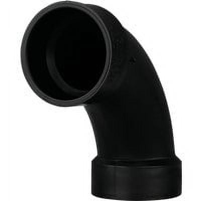 Charlotte Pipe 1-1/2 in. Hub X 1-1/2 in. D Hub ABS 90 Degree Elbow - Walmart.com