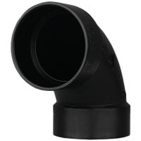 Charlotte Pipe 1-1/2 in. Hub X 1-1/2 in. D Hub ABS 90 Degree Elbow - Walmart.com