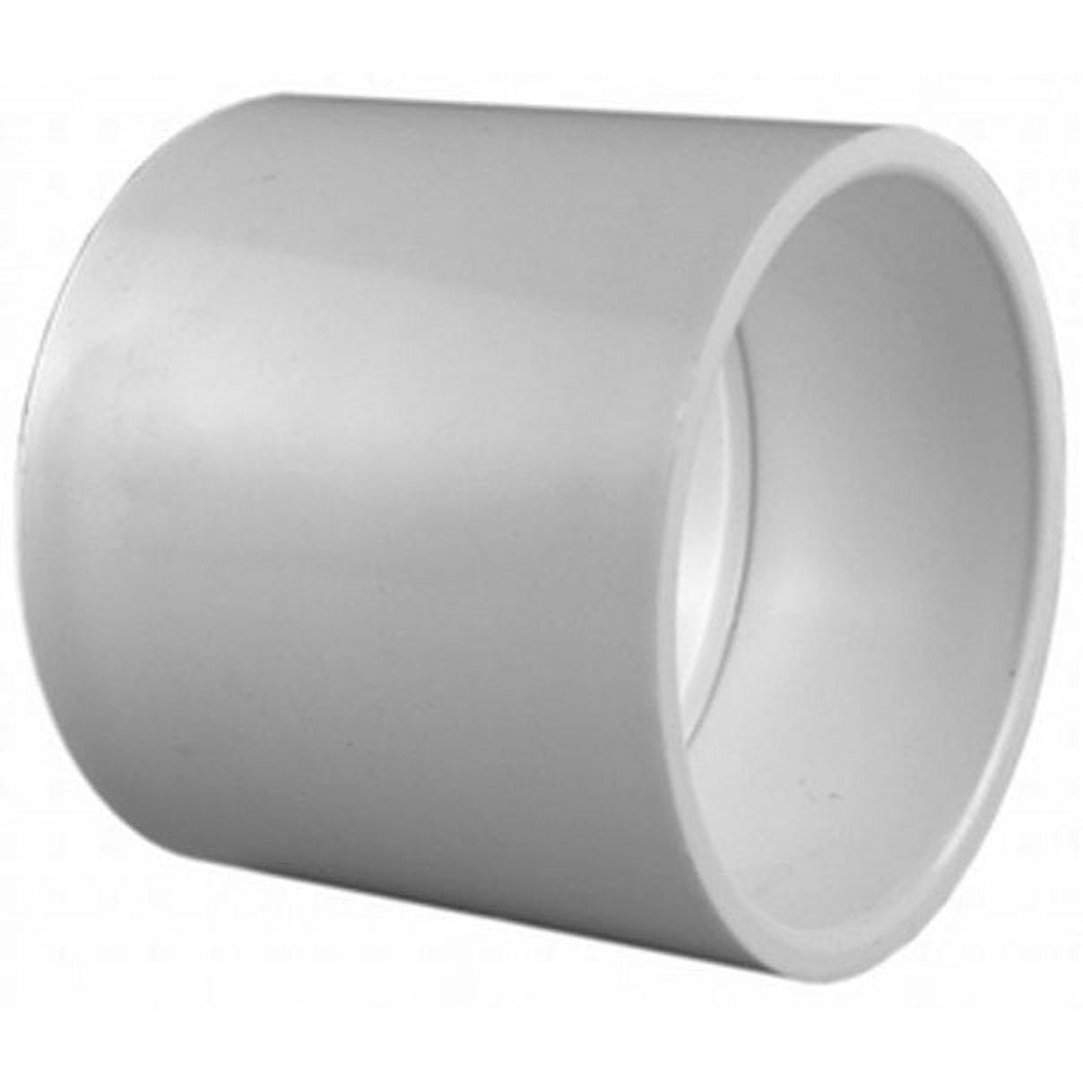 Charlotte Pipe 1 1/2 in PVC Coupling, White, 02100C 1400 HC, 5 Pack ...