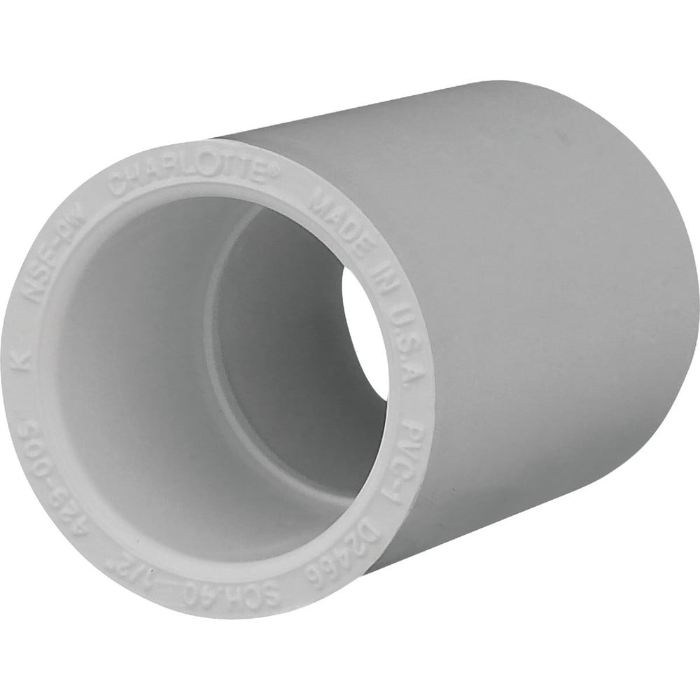 Charlotte Pipe 1-2 In. Sch. 40 PVC Coupling (10-Pack) PVC 02100C 0600HA ...