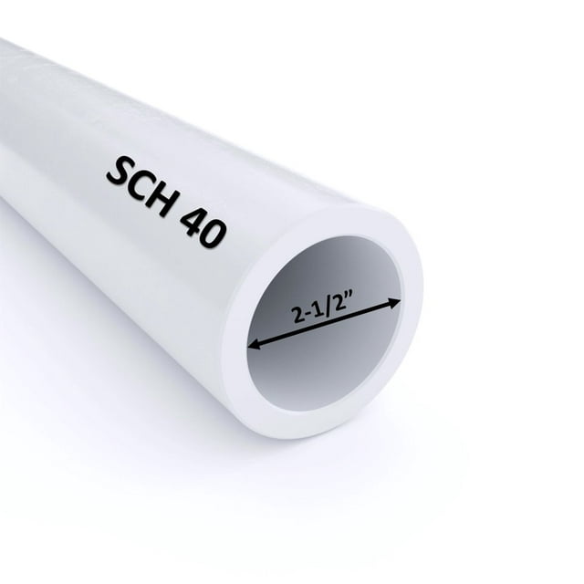 Charlotte Pipe 2-1/2" Schedule 40 PVC Pipe (2-1/2"x2') - Walmart.com