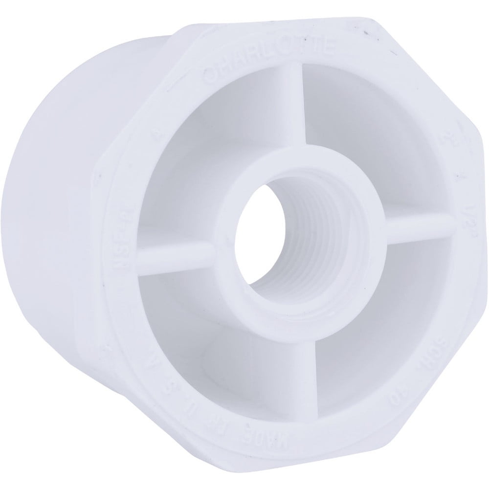 Charlotte Pipe 2 In. SPG x 1-2 In. FPT Schedule 40 PVC Bushing PVC 02108 2400HA PVC 02108 2400HA ...