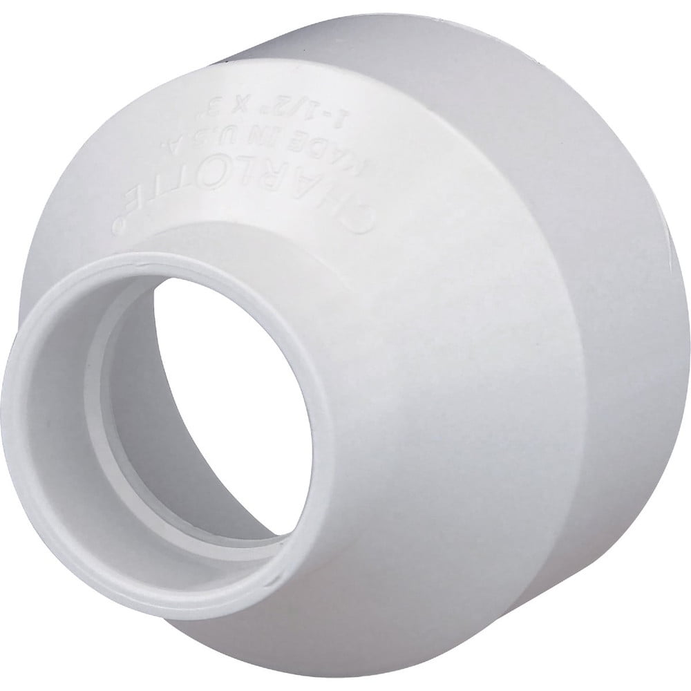 Charlotte Pipe 3 In. Hub x 1-1-2 In. Hub Schedule 40 DWV Reducing PVC ...