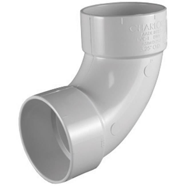 Charlotte Pipe Schedule 30 3 in. Hub T X 3 in. D Hub PVC 90 Degree ...