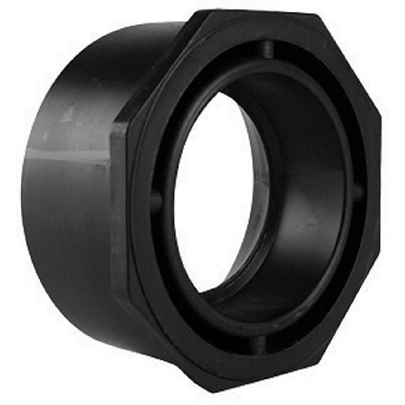 Charlotte Pipe 3 in. Hub X 1-1/2 in. D Spigot ABS Flush Bushing ...
