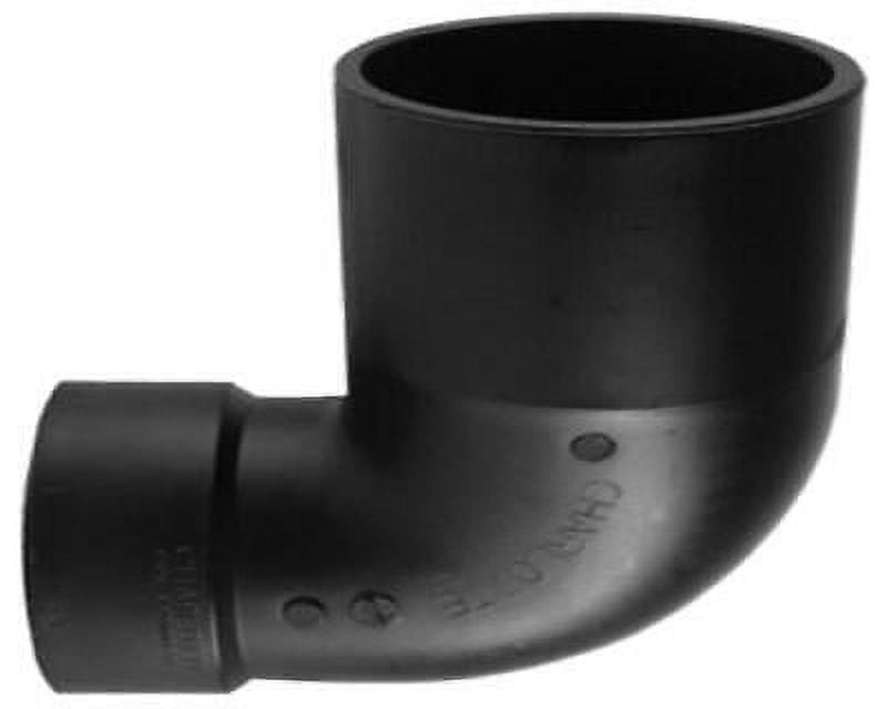 Charlotte Pipe 3 in. Spigot X 4 in. D Hub ABS 90 Degree Elbow - Walmart.com