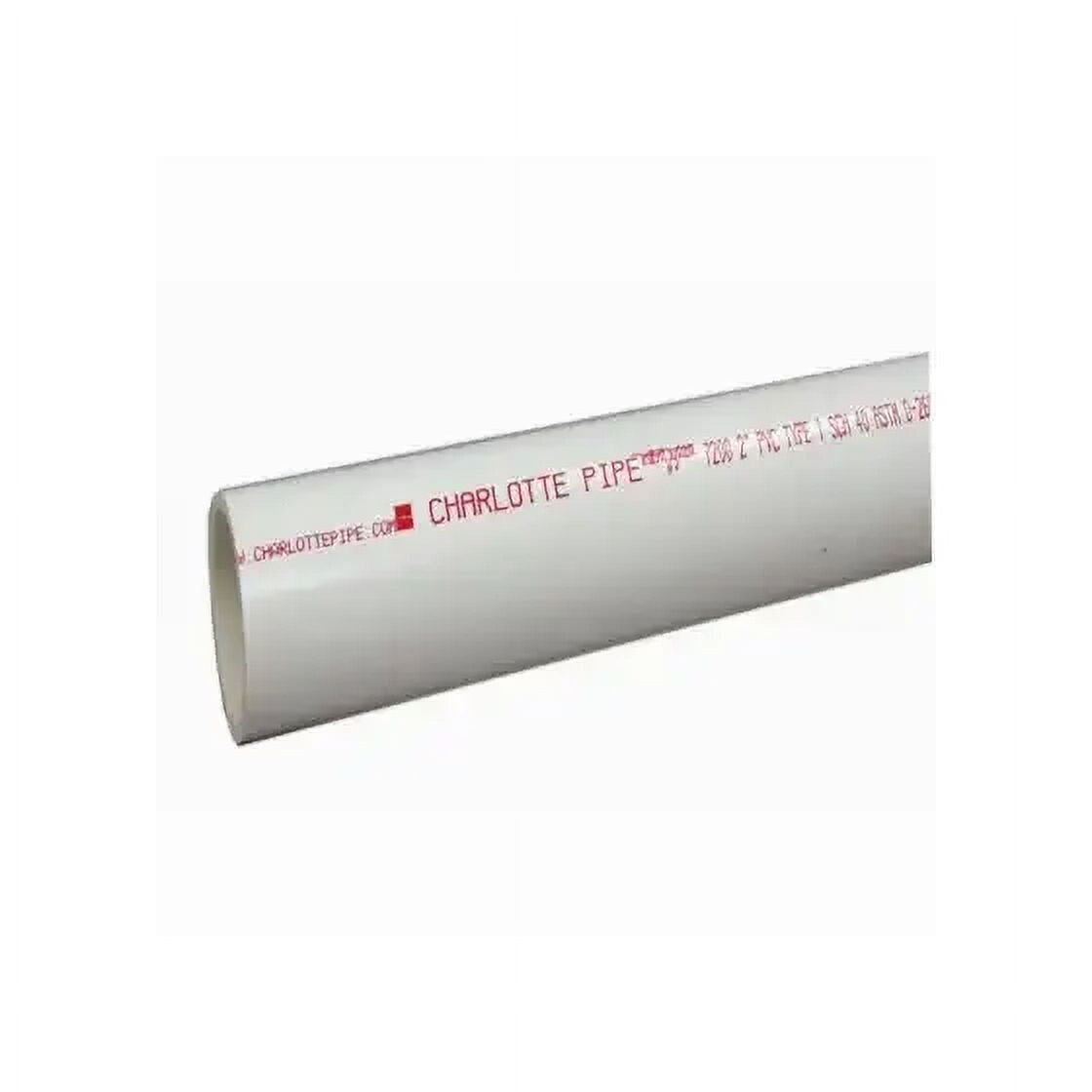 Charlotte Pipe 3100572 1/2 By 24 Inch Schedule 40 White PVC Pipe, Each ...
