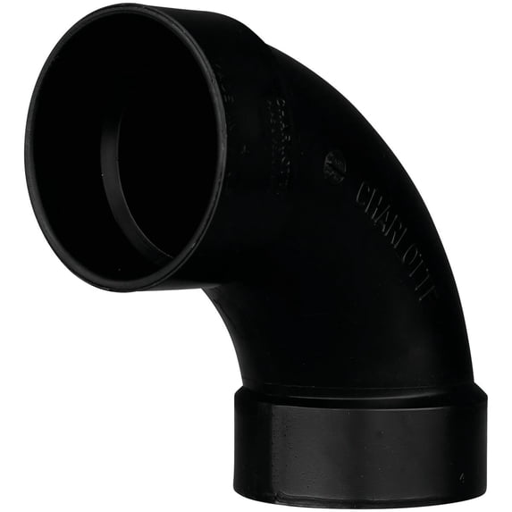 Charlotte Pipe 4 DWV Long Sweep 1/4 Bend HUB X HUB DWV (Drain, Waste ...