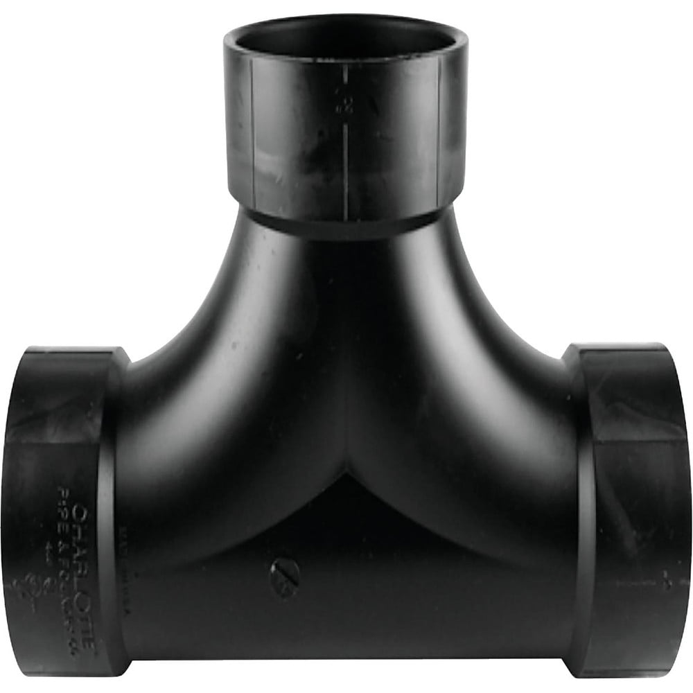 Charlotte Pipe 4 In. Hub x Hub x Hub Two-Way ABS Cleanout Tee ABS 00448 0800HA ABS 00448 0800HA ...