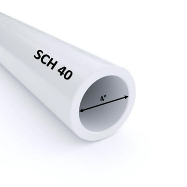 Charlotte Pipe 3" Schedule 40 PVC Pipe (Cut to Custom Lengths) (3" x 4 ...