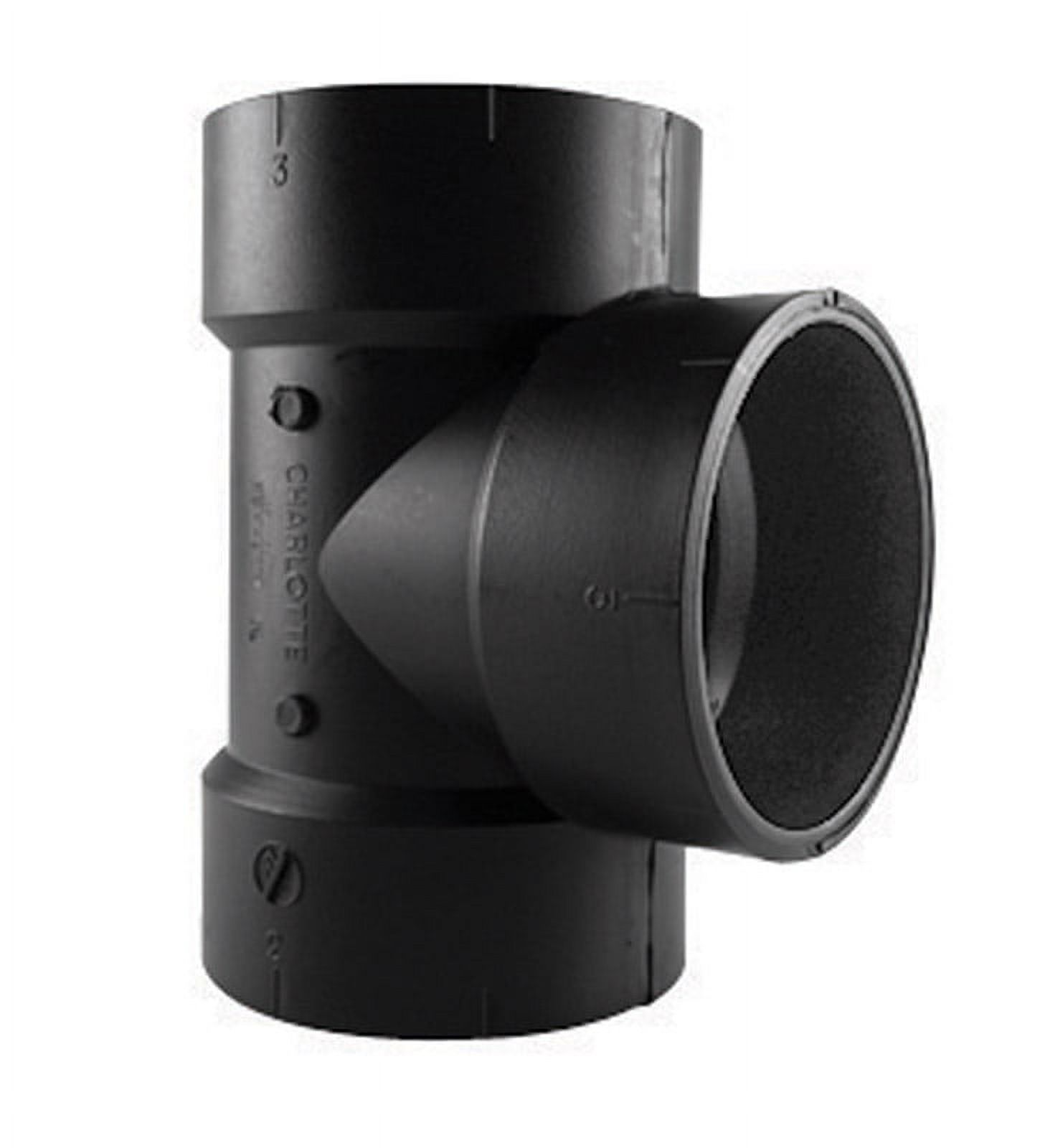 Charlotte Pipe 43412 Schedule 40 1.5 in. Hub x 1.5 in. Dia. Hub ABS ...