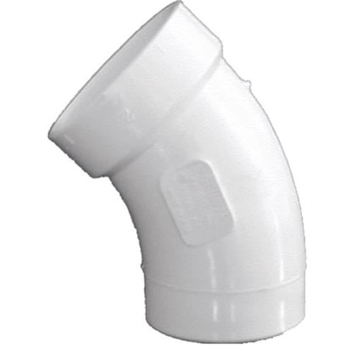 Charlotte Pipe 45 Deg. DWV Street PVC Elbow 1-1/4" 45D STR, Each ...
