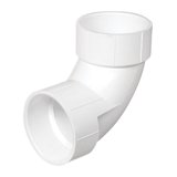 Charlotte Pipe 4866943 3 Hub x 3 in. Dia Hub PVC 90 degree Elbow ...