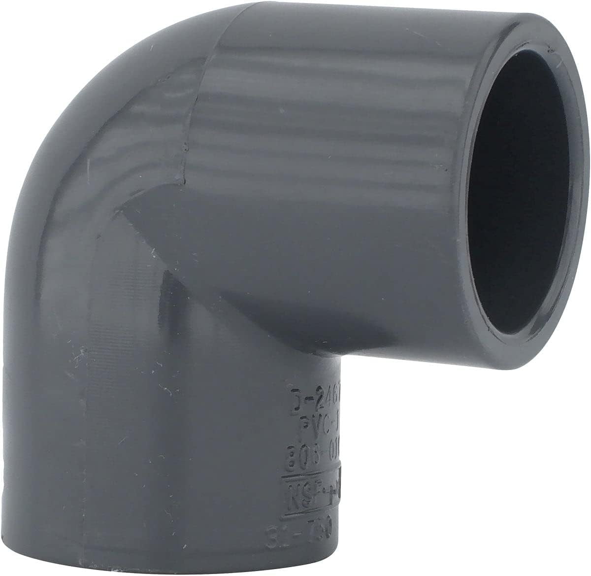 Charlotte Pipe 90 Degree Elbow 1-1/2" Gray Schedule 80 PVC - Walmart.com