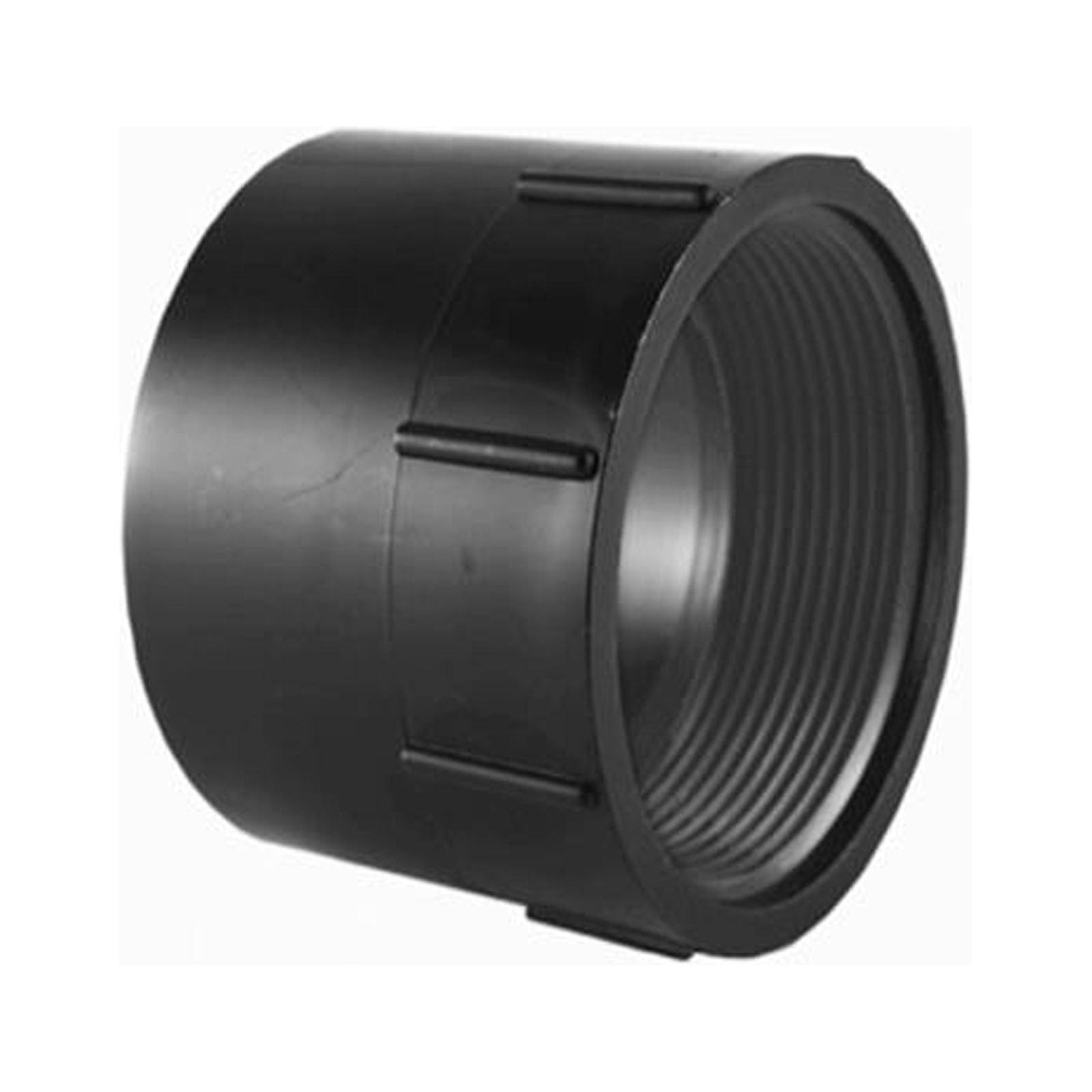 Charlotte Pipe ABS 00101 1000HA ABS/DWV Pipe Adapter, Hub x FIP, 3 In ...