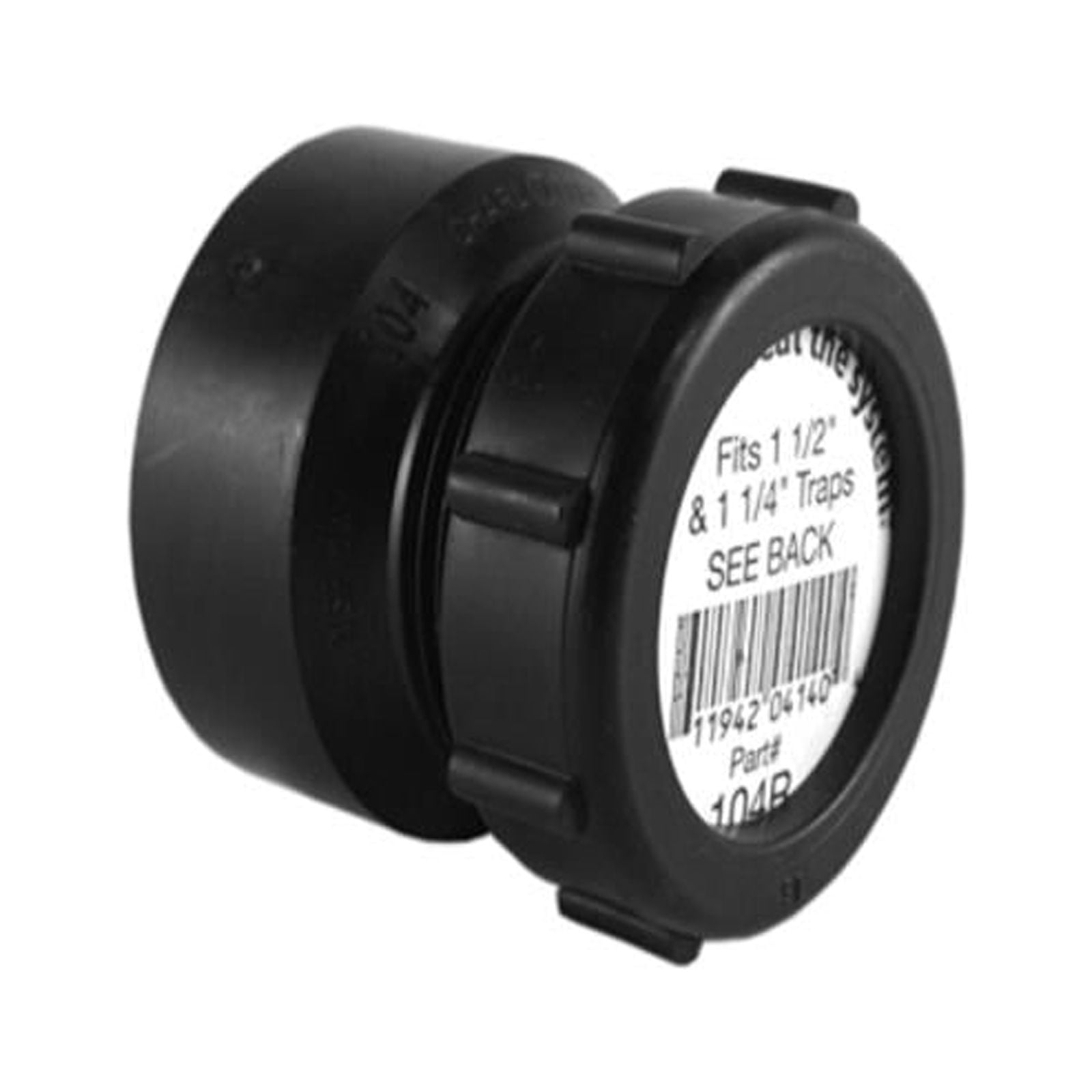 Charlotte Pipe ABS 00104R 0600HA ABS/DWV Trap Adapter, 1-1/2 In ...