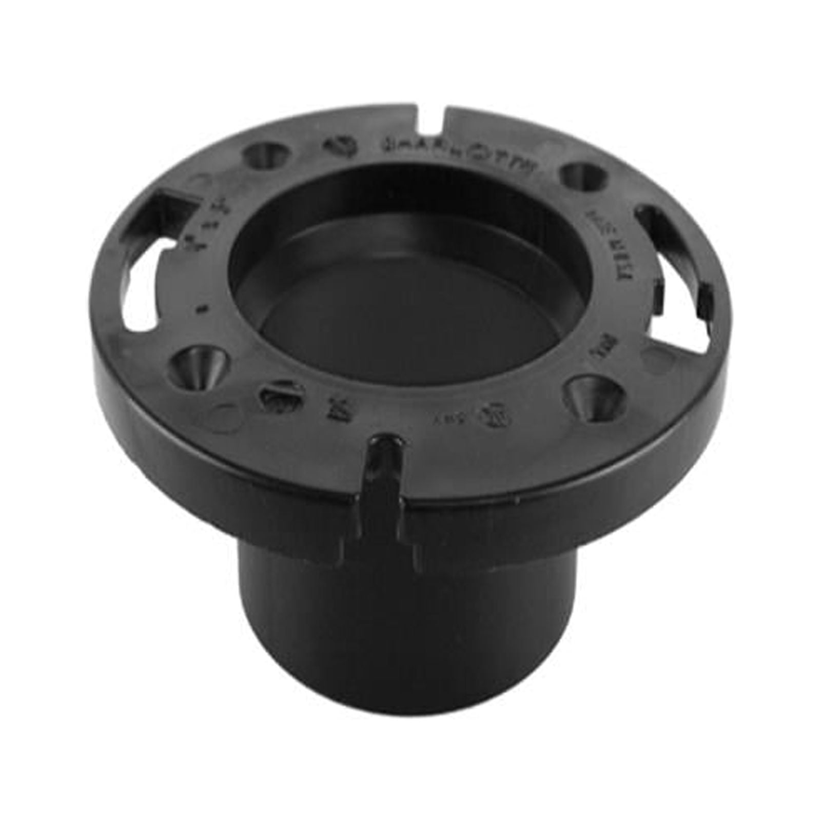 Charlotte Pipe ABS 00800S 0600HA ABS/DWV Closet Flange, Hub End, 4 x 3 ...