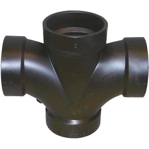 Charlotte Pipe Double Sanitary ABS Waste & Vent Tee 3" DBLE, Each ...