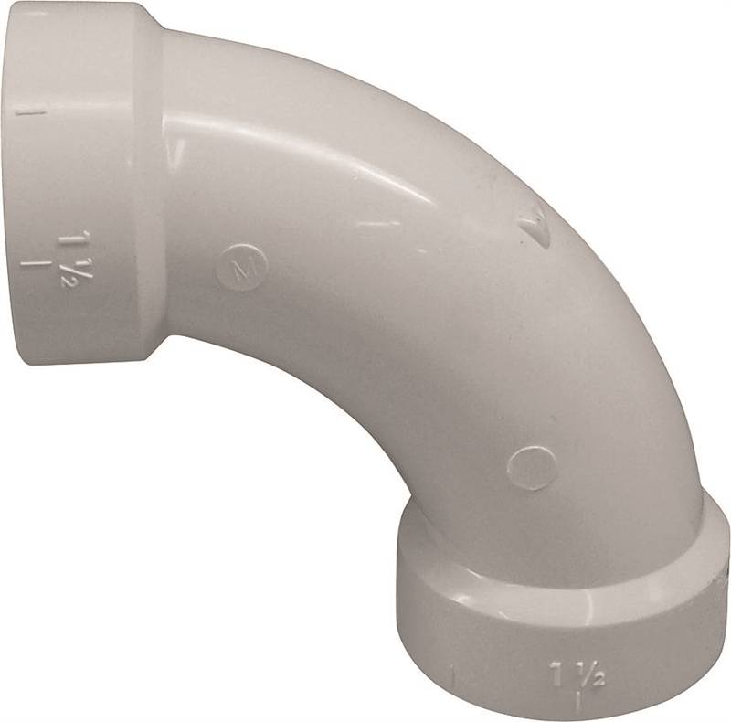 Genova Products 73815 90 Long Sweep Elbow Pipe Fitting, 1 1/2 ...