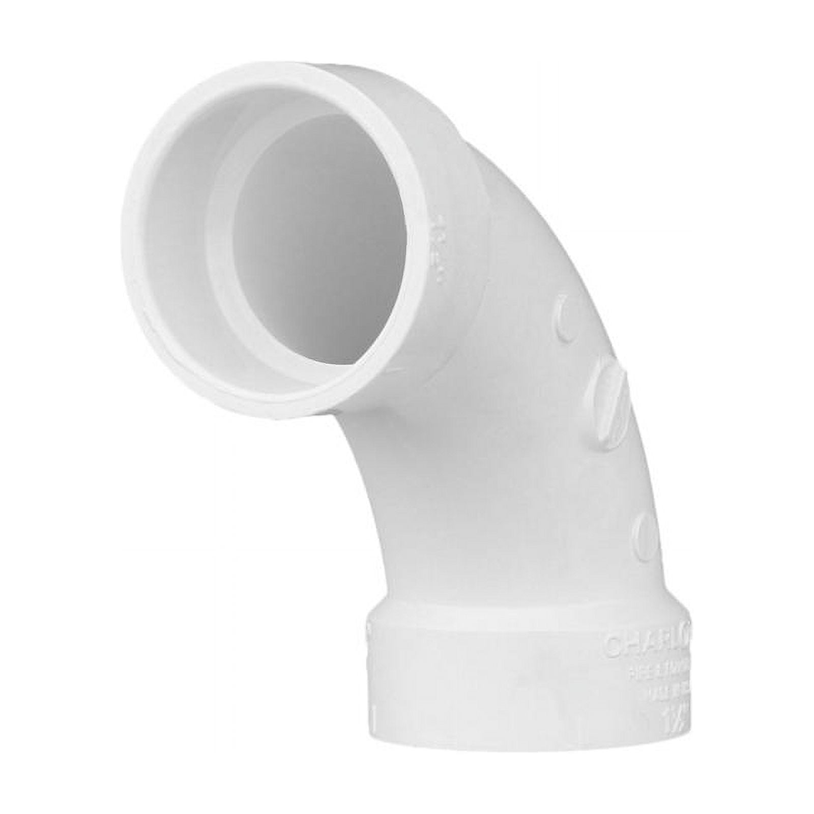 Charlotte Pipe Elbow Long Sweep, Pvc Dwv 1-1/2 " 90 Deg. Schedule 40 ...